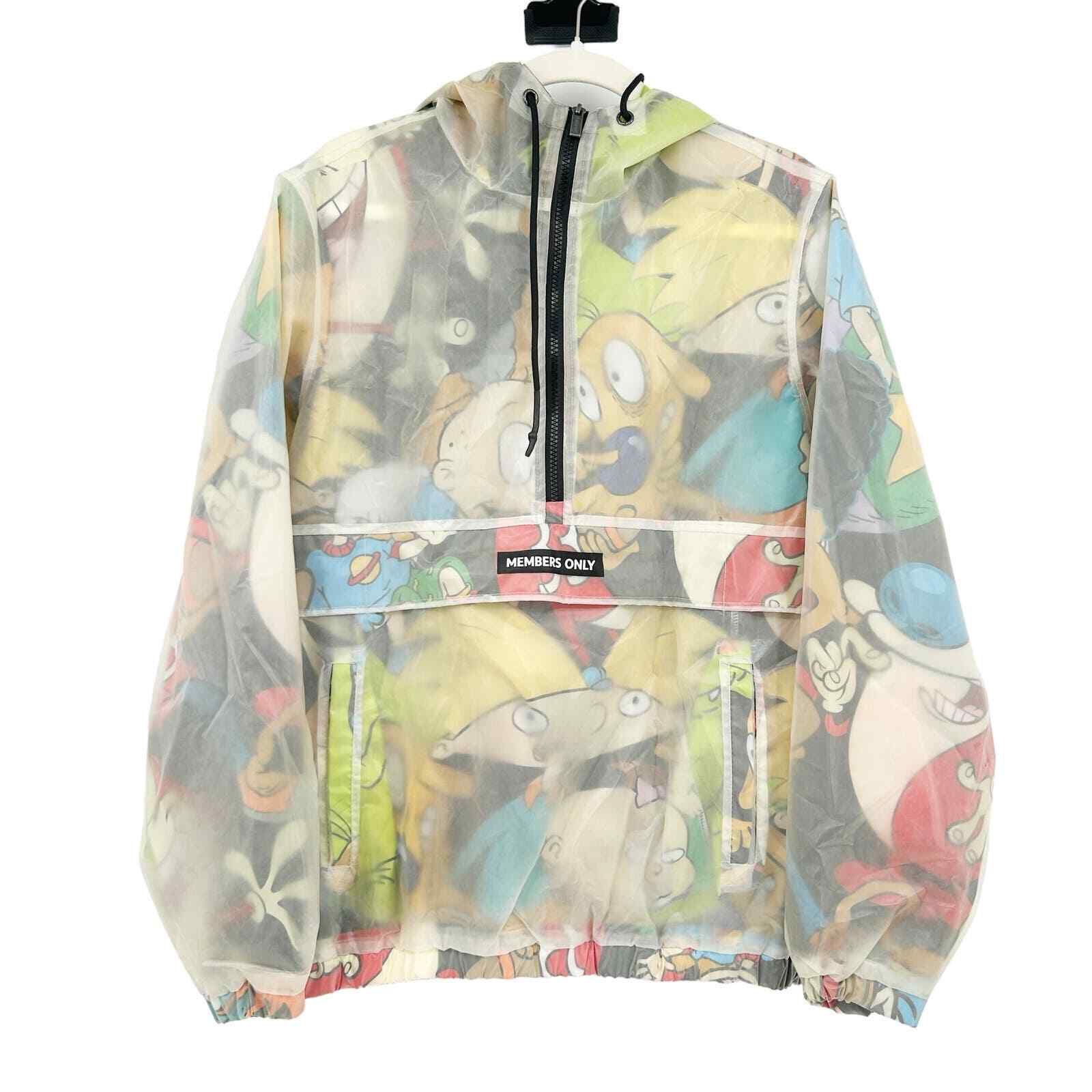 Members Only X Nickelodeon Collab Mens Half Zip Carto… - Gem