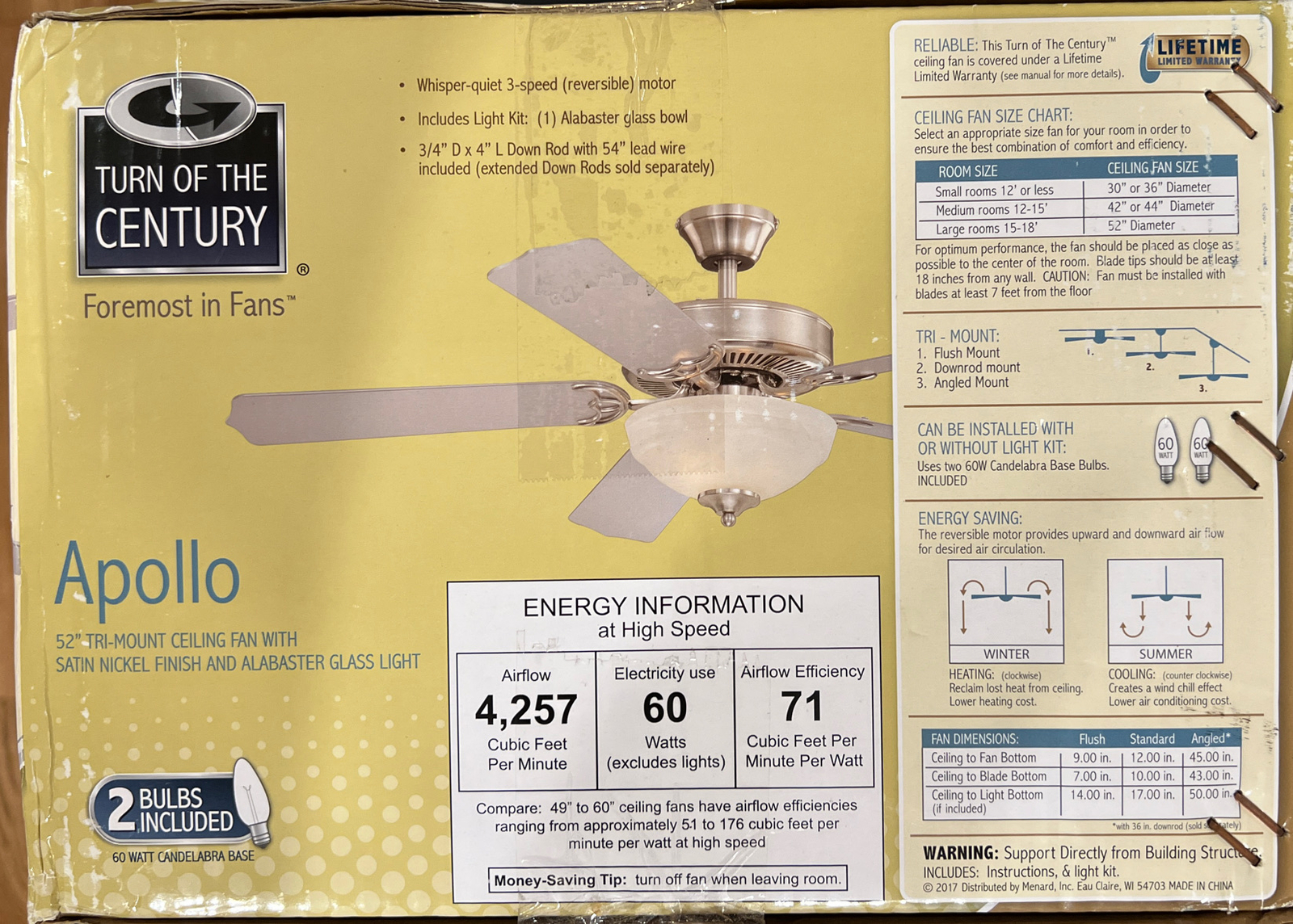Turn Of The Century Ceiling Fans Reviews | Shelly Lighting