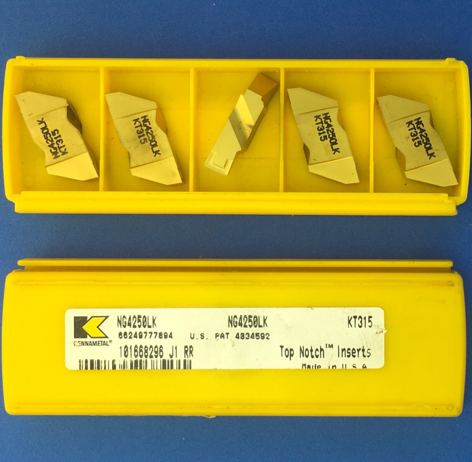 5pc KENNAMETAL NG 4250LK Carbide Grooving Inserts; KT315 🎯Machinist | eBay