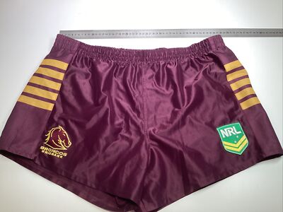 Brisbane Broncos 2004 NRL Footy Training Shorts Official Men's Size 4XL ...