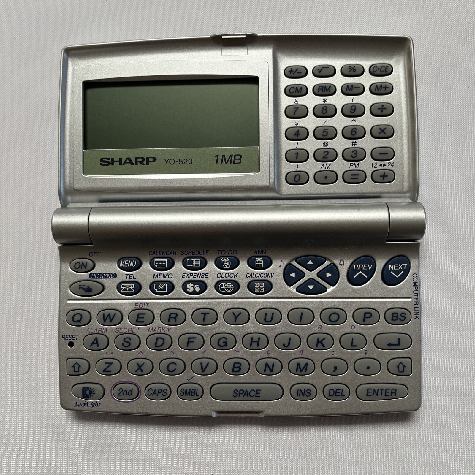 Sharp Electronic Organizer YO-520 Silver 1MB LCD PDA - FOR PARTS Only | eBay