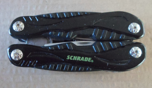 Schrade Tough Multi Tool Pliers Knife- Black - w/9 tools- Very Nice | eBay