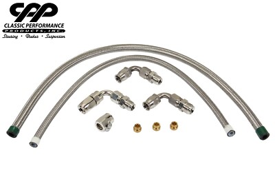 CPP STAINLESS STEEL POWER STEERING GEAR BOX HOSE KIT 605 500 SERIES ...
