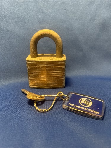 VTG No. 5 Master Lock Co A1067 Hardened Steel Milwaukee WI 3 X 2 X 1” w ...
