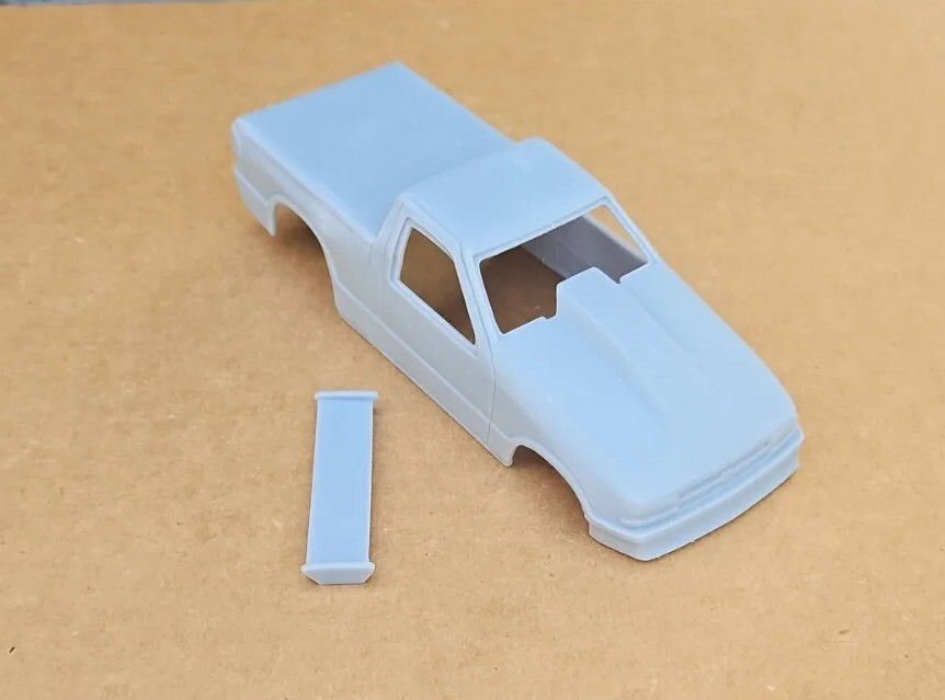 ABS-LIKE RESIN 3D PRINTED 1/25 1994-2004 CHEVY S-10 OUTLAW DRAG BODY ...
