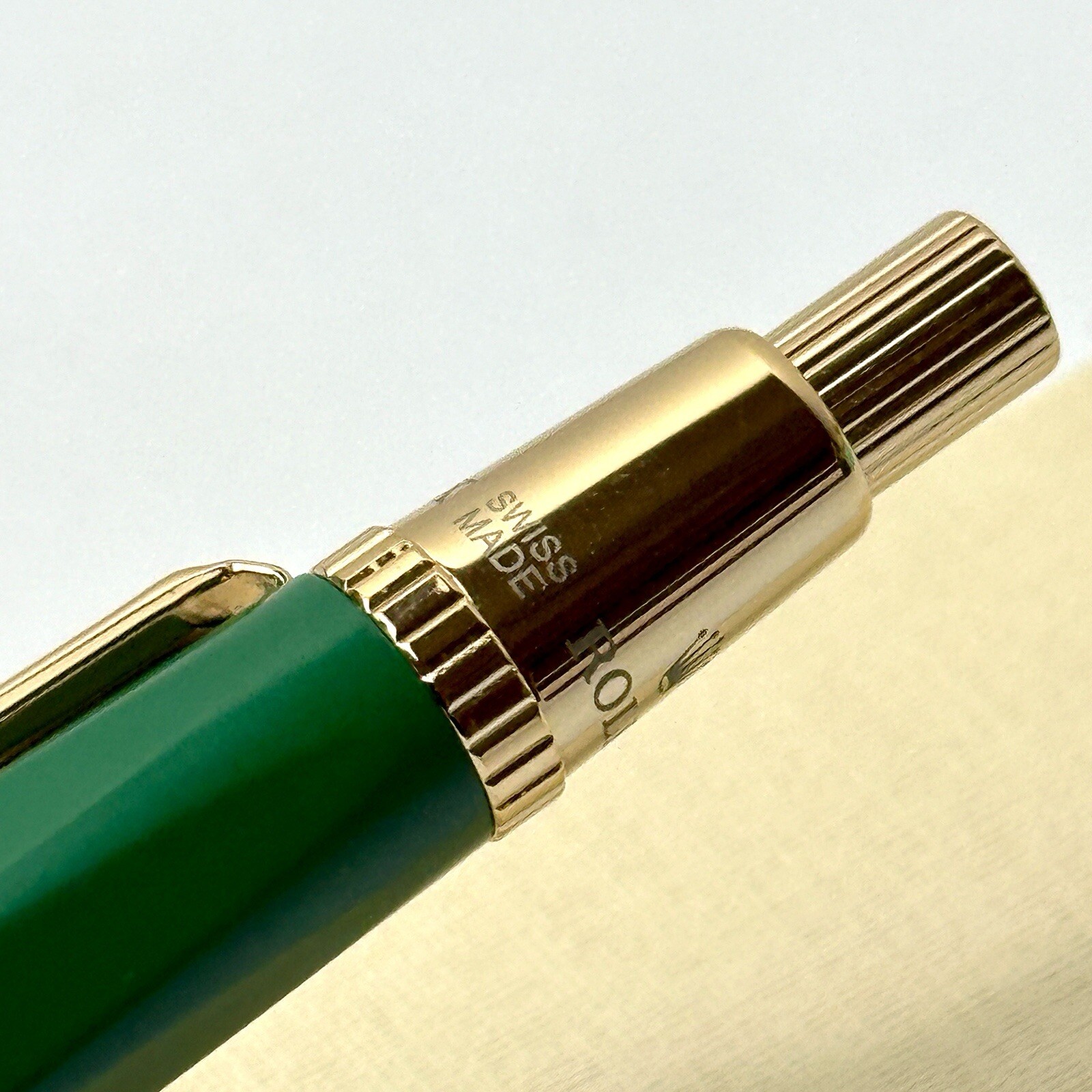 Rolex Emerald Executive Gold Hex Ballpoint Pen AD VIP Gift | eBay