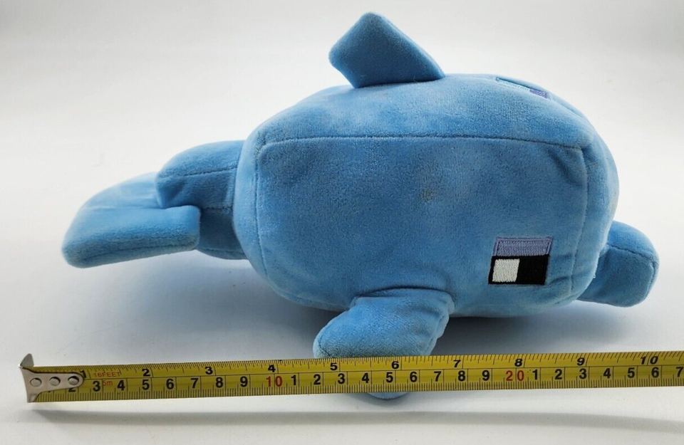 Minecraft Blue Dolphin Plush Stuffed Animal Mojang Mattel 2022 | eBay