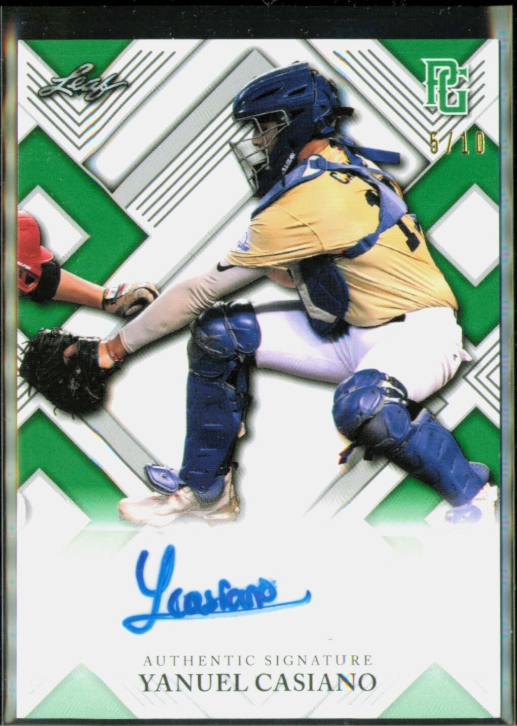 2023 Leaf Perfect Game National Showcase - Autographs Yanuel Casiano # ...