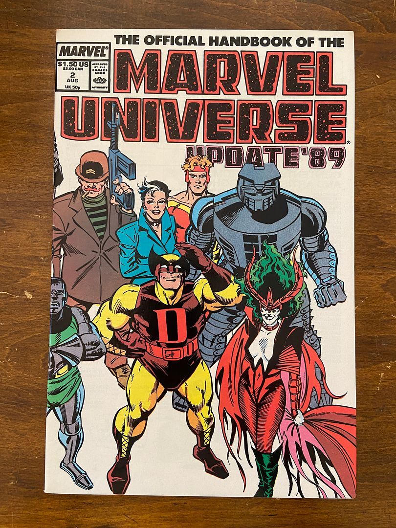 MARVEL UNIVERSE UPDATE '89 #2 (Marvel, 1989) F Official Handbook | eBay