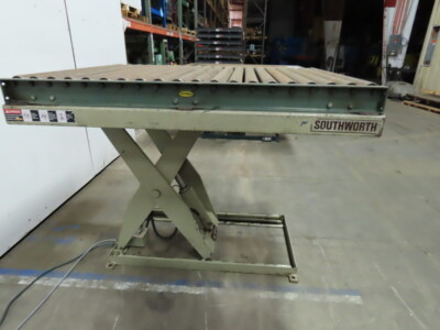 Southworth Scissor Lift Table 60x48" Roller Top 2000 LB capacity 115V ...