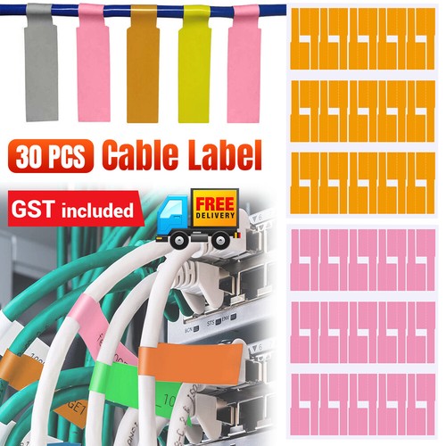30PCSx A4 Network Fiber Cable Label sticker Self-adhesive WaterProof ...