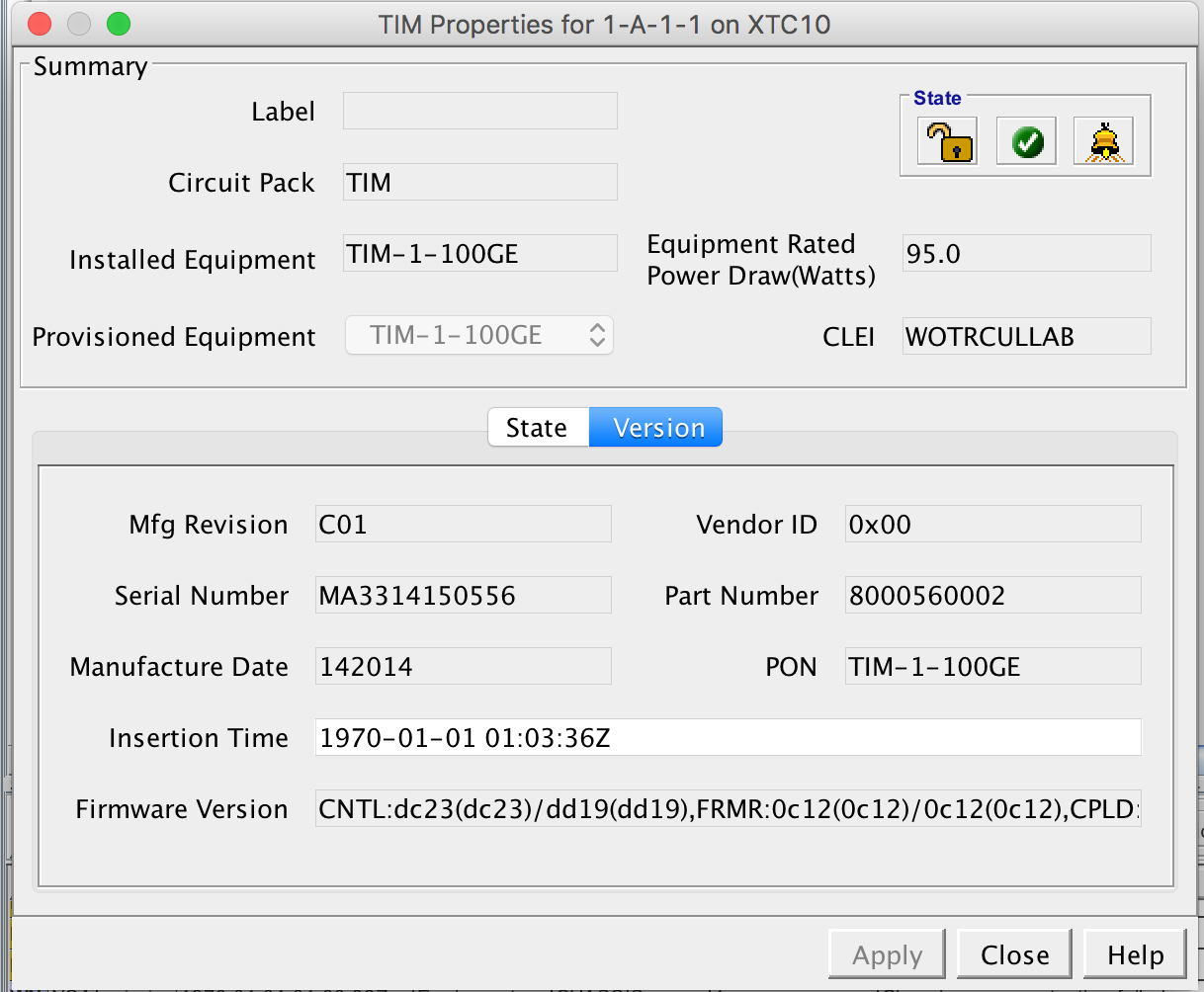 Infinera Tributary Interface Mod TIM-1-100GE 1-Port 100GE 800-0560-002 ...