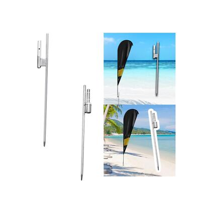 Feather Flag Pole Stake, Beach Flag Pole Spike, Banner Pole Spike Iron ...