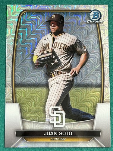 2023 Bowman Chrome Mega Mojo Refractor Juan Soto #52 San Diego Padres ...