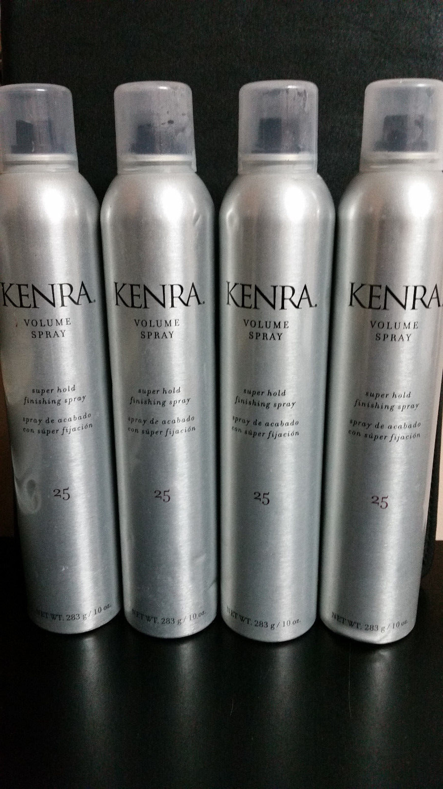 Kenra 25 VOLUME SUPER HOLD FINISHING HAIR SPRAY 10 oz (283g) ea -- (4 ...