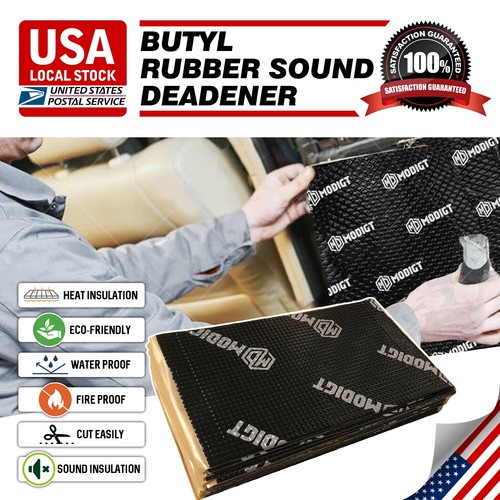 20.5Sqft Car Sound Deadener Mat Proofing Butyl Insulation Material Kill ...
