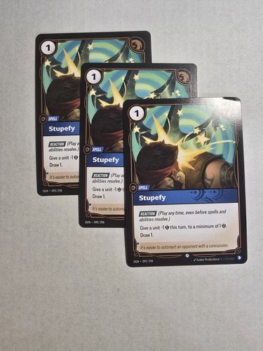 Riftbound League of Legends - x3 Stupefy 095 | eBay
