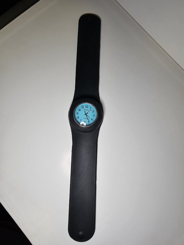 Watchitude Slap Band Watch Blue Face Black Band | eBay