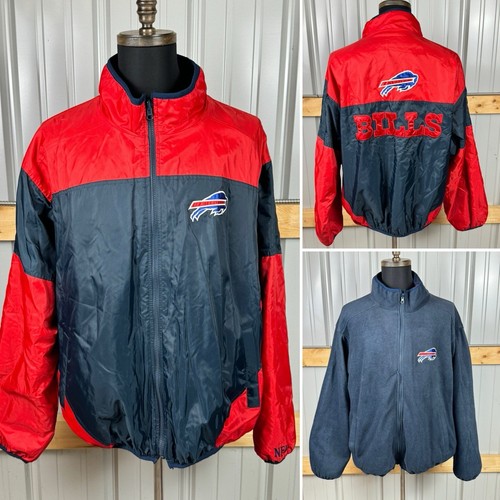 Buffalo Bills NFL Reversible Winter Jacket- Fleece Lined Mens XXL Mafia ...