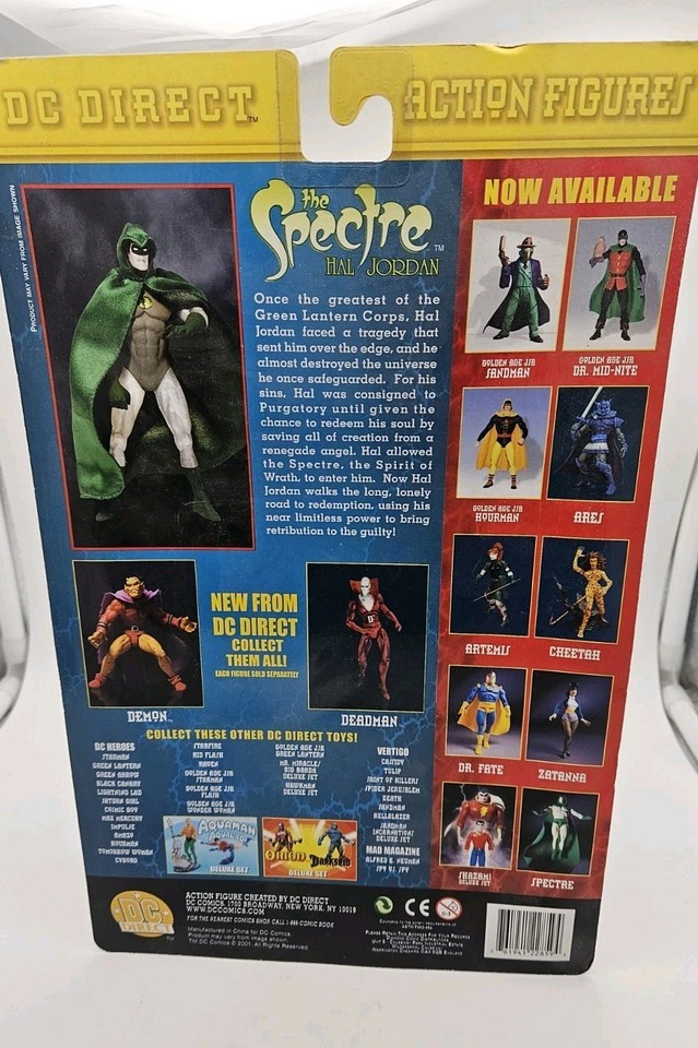 The Spectre 2001 DC Direct Action Figure Justice Society Of America NIB ...