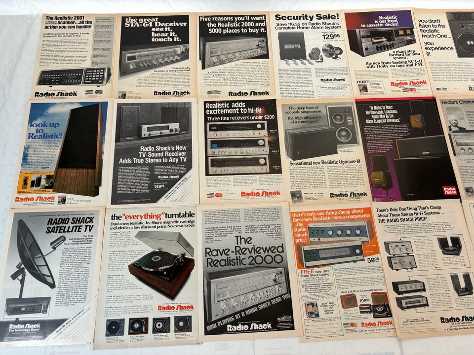 Radio Shack Electronics 29 Magazine Print Ads 1972 - 1993 Collection | eBay