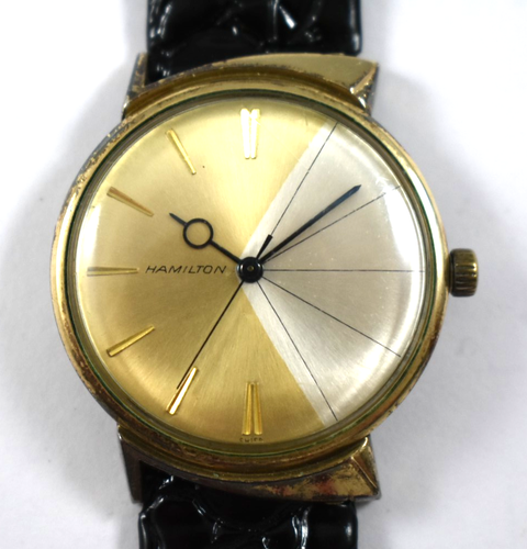 Vintage Hamilton Rare T-403 Shark Fin 10KGF 33.40mm Case Wrist Watch ...