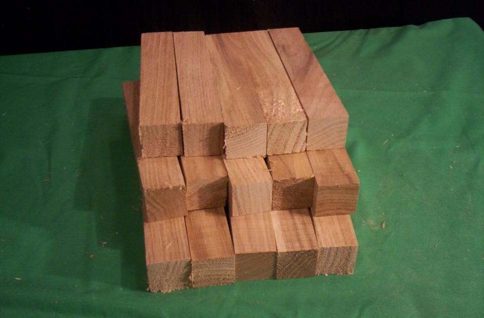 15 Piece Butternut Pen Turning Blanks 1 x 1 x 5 1/2 Carving Lumber | eBay