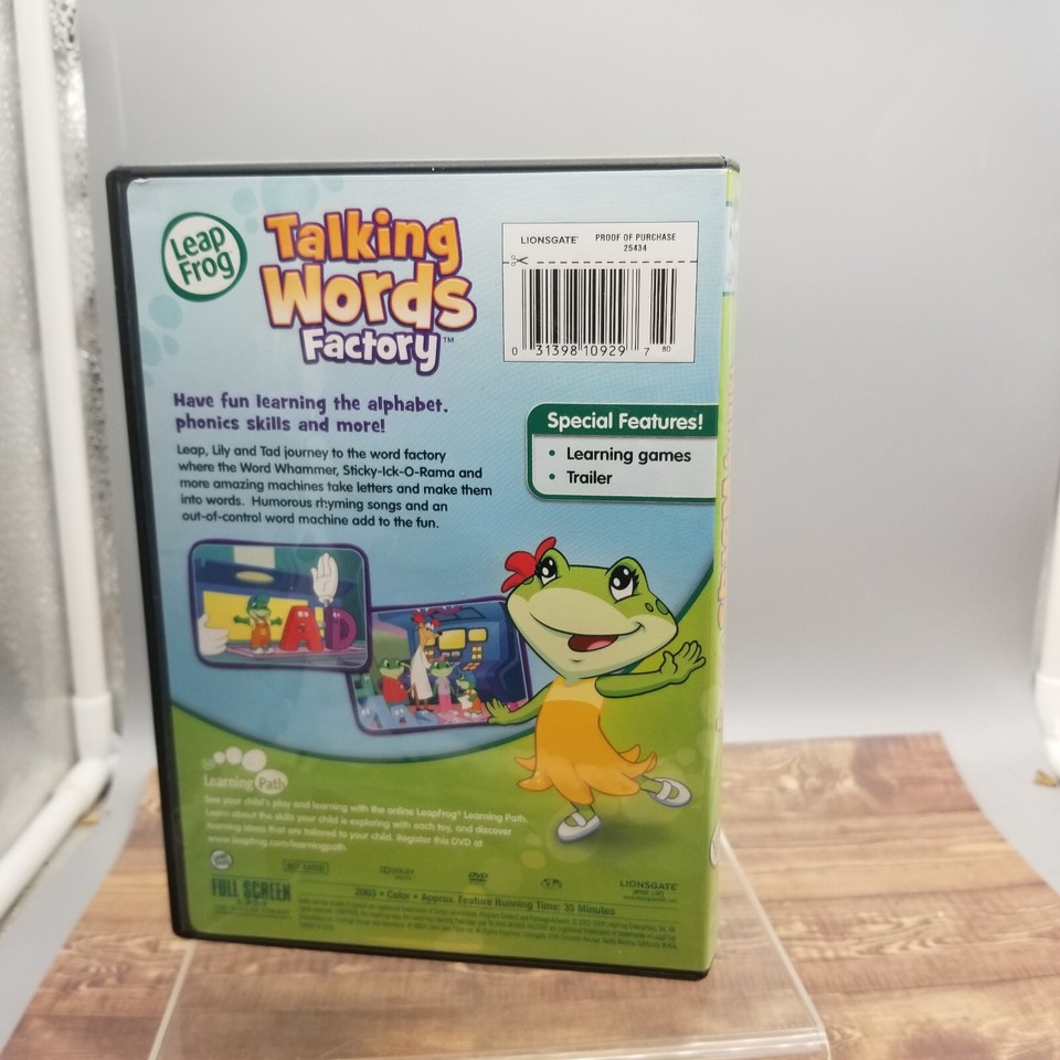 LeapFrog: Talking Words Factory - DVD By John Ludin Reading Skills | eBay
