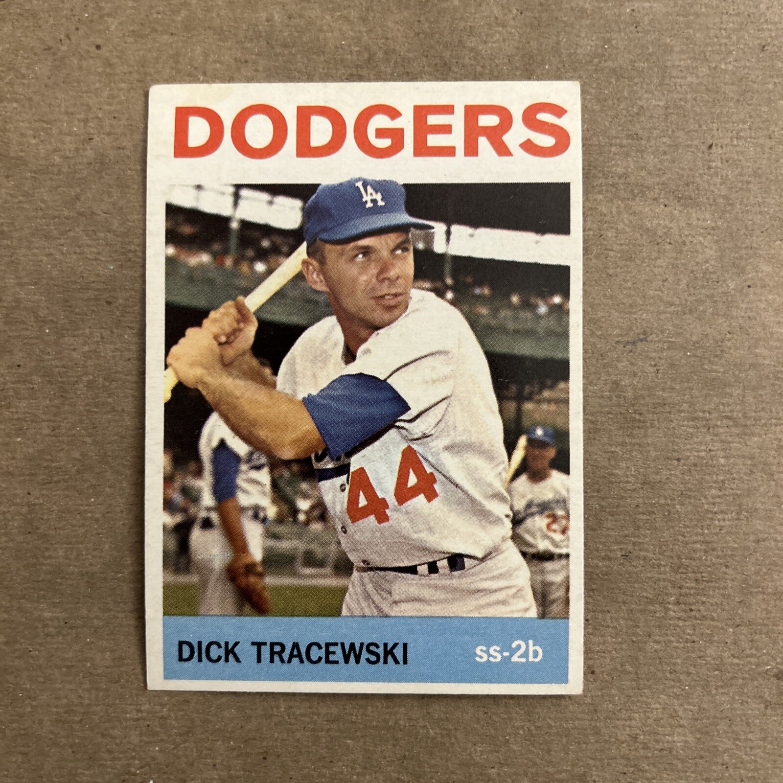 1964 Topps Baseball Dick Tracewski Los Angeles Dodgers Card #154 | eBay