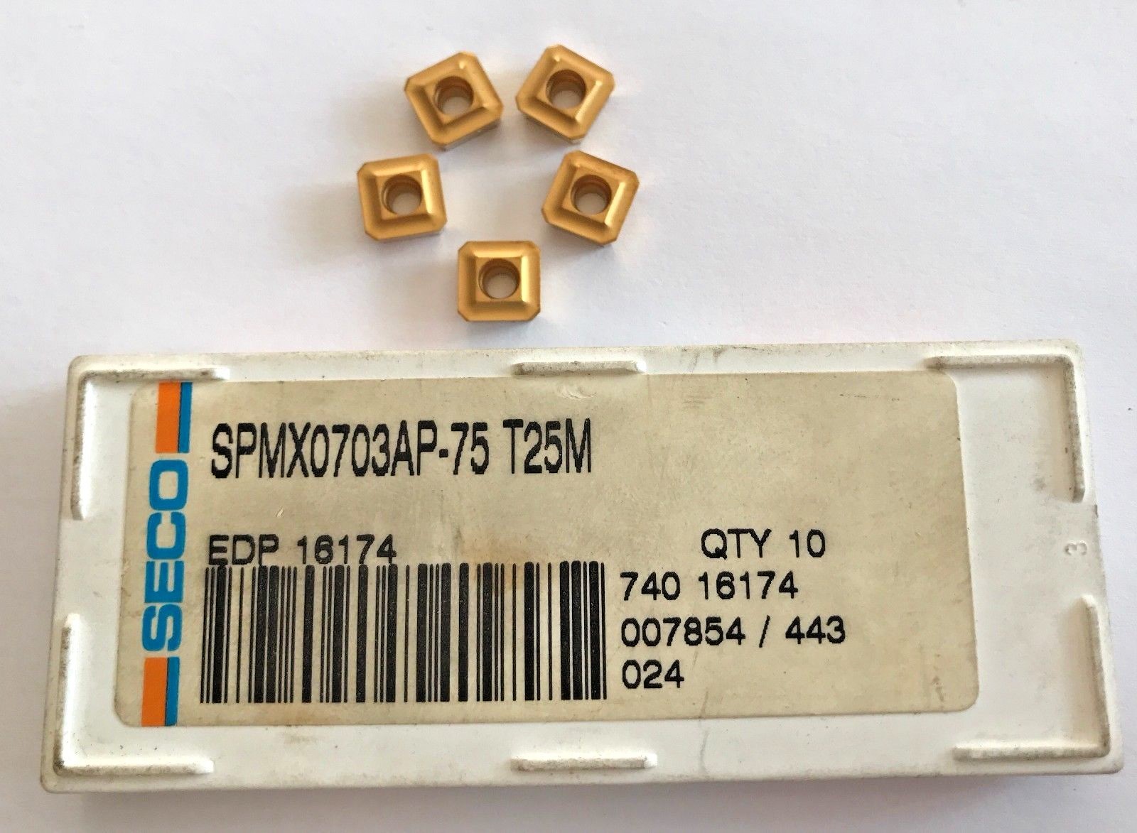 Seco Carbide Inserts - SPMX0703AP-75 T25M - Qty. 5- NEW!! | eBay