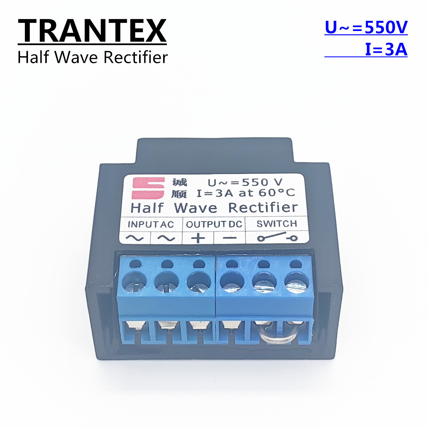 Replace TRANTEX Half Wave Rectifier U~=550V I=3A at 60°C Motor Brake | eBay