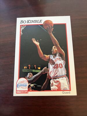 1991-92 NBA Hoops Bo Kimble #379 Los Angeles Clippers Loyola Marymount ...