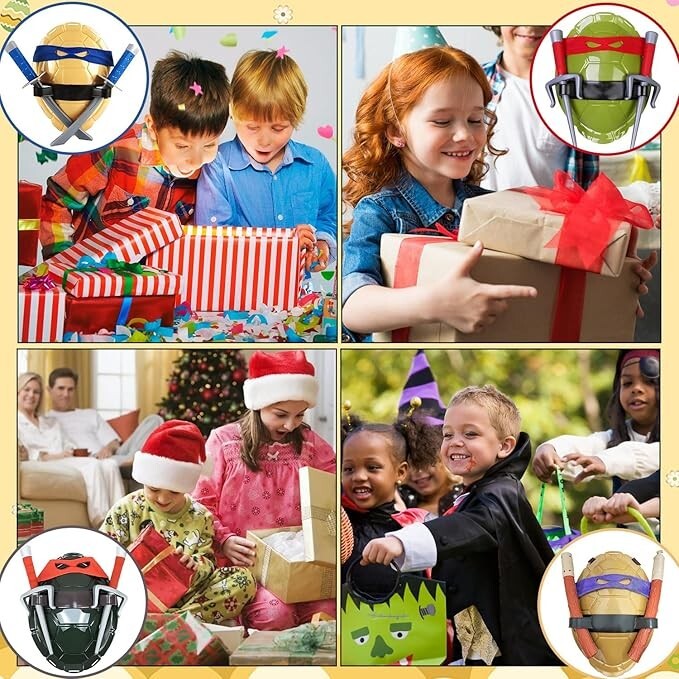 Turtle Shell Costume Set for Kids Halloween Costumes Super Hero Cosplay ...