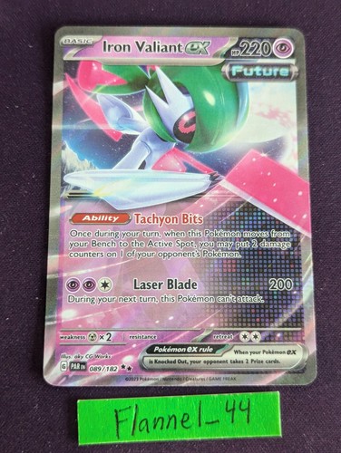 Pokémon TCG Iron Valiant ex Paradox Rift 089/182 Holo Double Rare NM ...