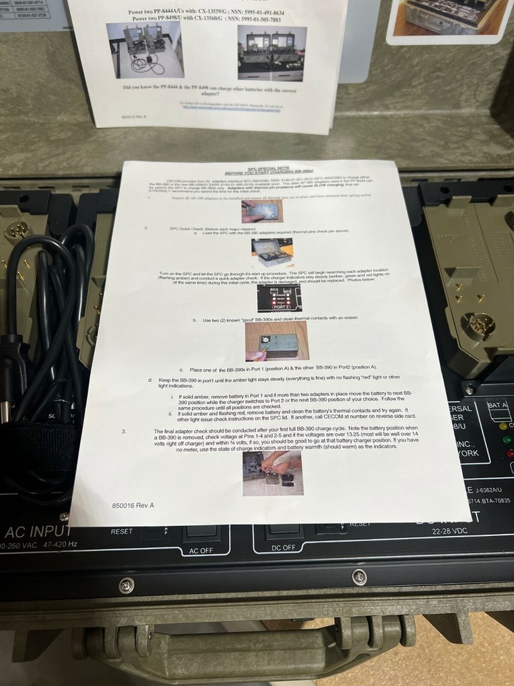 Bren-Tronics USMC MultiPort Universal Soldier Portable Battery Charger ...