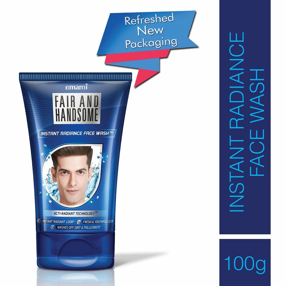 Emami Fair and Handsome Instant Radiance Men Face Wash 50gm -Free Ship ...