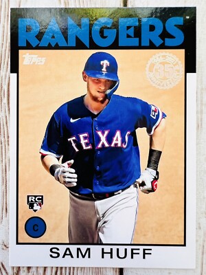 2021 Topps Series 2 Sam Huff #86B-31 Rookie Texas Rangers | eBay