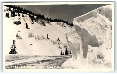 Dillon, CO Postcard- RPPC VAIL PASS IN WINTER DILLON COLO | eBay