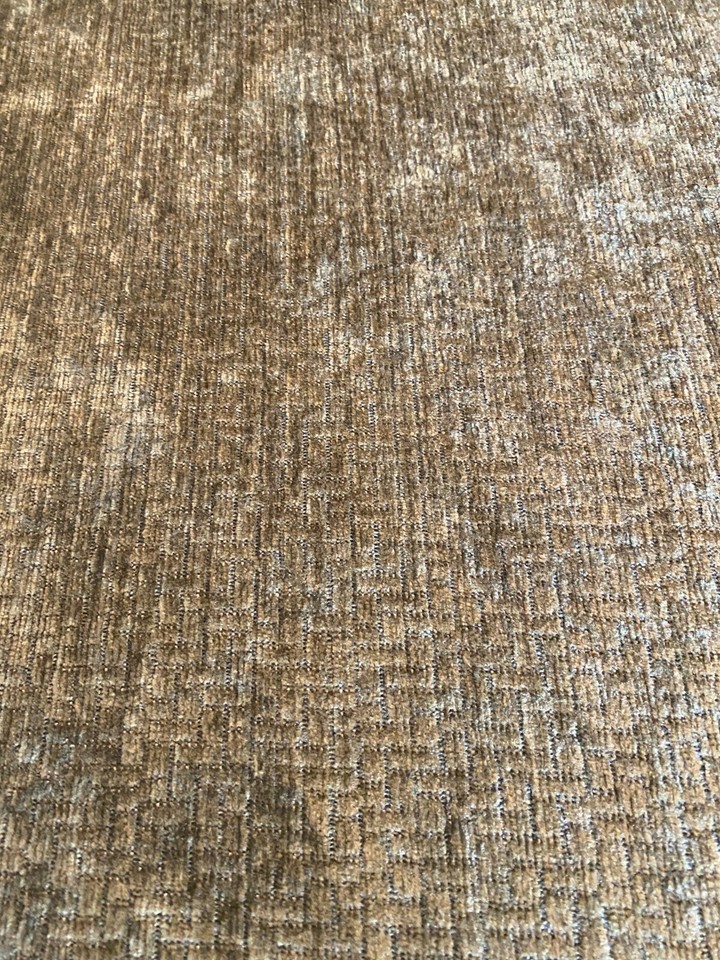 Olive Green W/ Black Stitch Chenille Upholstery Fabric By The Yard ...