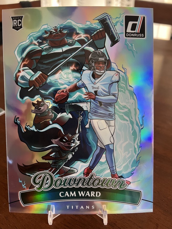 CAM WARD 2025 DONRUSS #12 EXCLUSIVE JUMBO DOWNTOWN RC ROOKIE TENNESSEE ...
