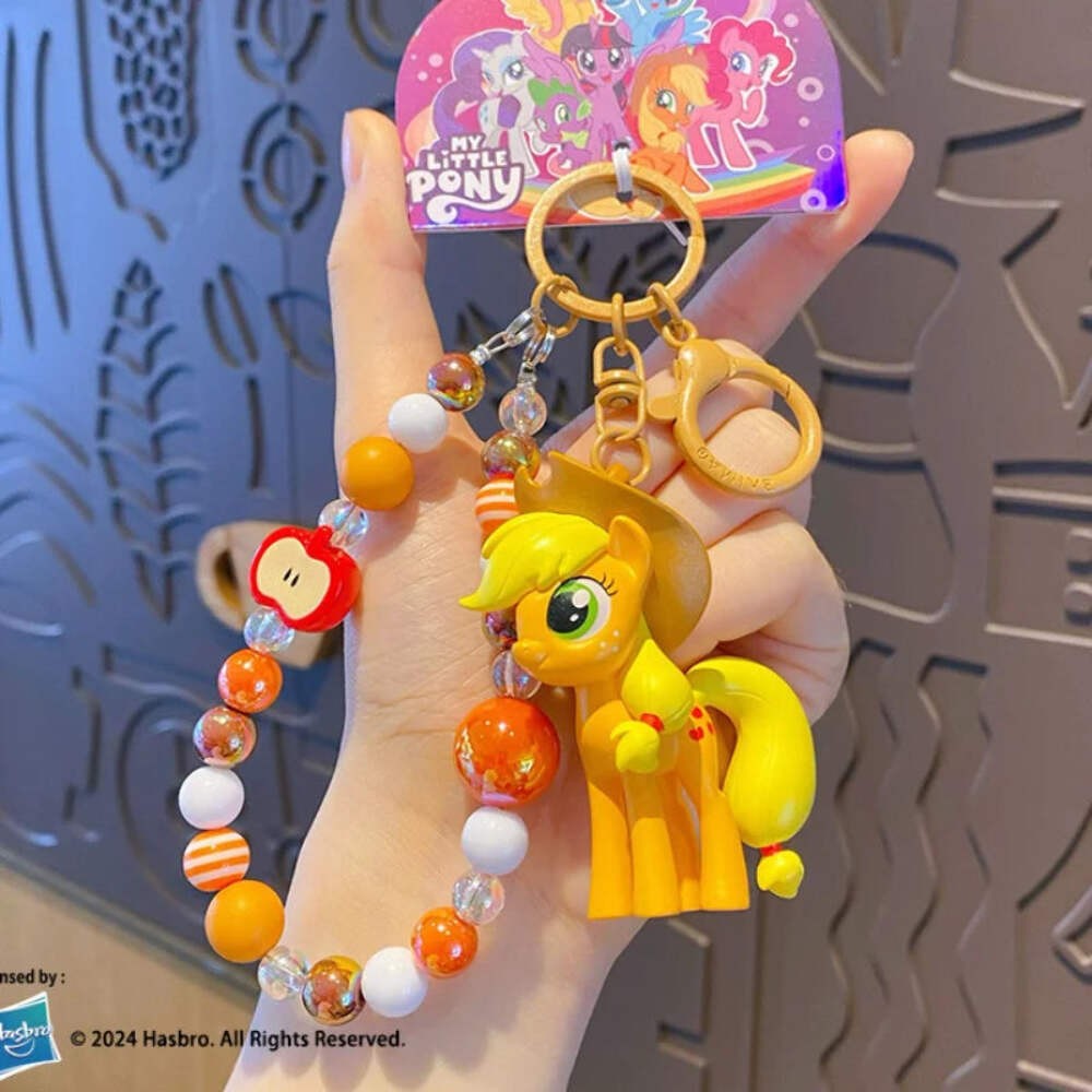My Little Pony Beaded Keychain w Figural Pony Mane 6 Genuine - YOU ...