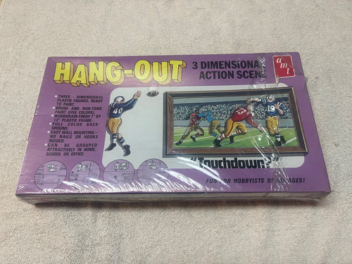 RARE NOS AMT HANG OUT "TOUCH DOWN" 3 DIMENSIONAL ACTION SCENE MODEL KIT ...