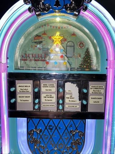 Mr. Christmas Jukebox Plays Jingle Bells,Silent Night Santa Baby Etc ...