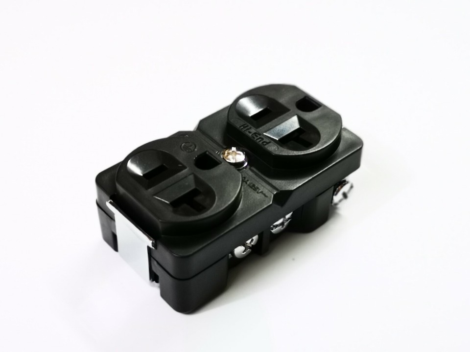 1x Pure Copper Rhodium Plated AC Power Bar trip US Socket Receptacle | eBay