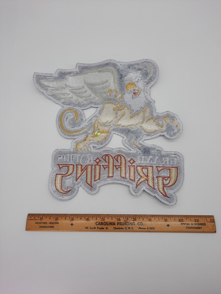 Grand Rapids Griffins Large Iron On Patch Logo 10" Embroidered | eBay