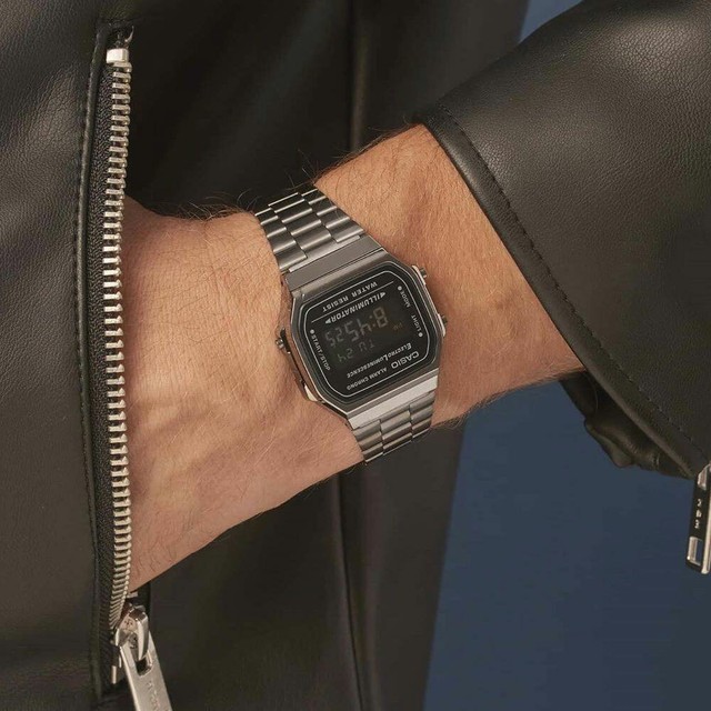 Casio Grey Unisex Adults Digital Watch - A168WGG-1BDF for sale online ...