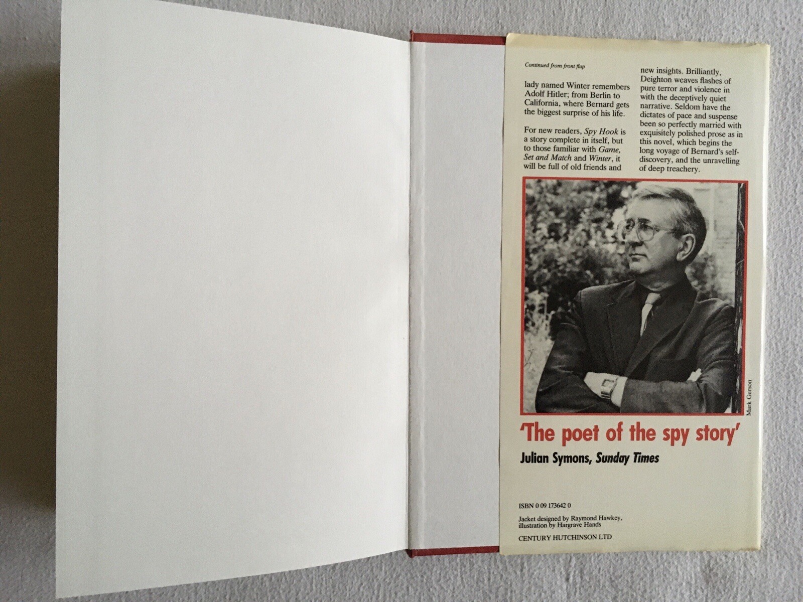 SPY HOOK by Len Deighton 1988 1st 2nd HB in Unclipped Dust Jacket | eBay UK