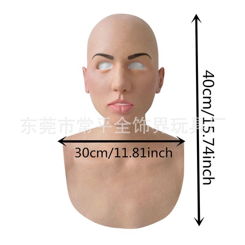 terror Halloween Latex Mask Realistic Female Woman Face For ...