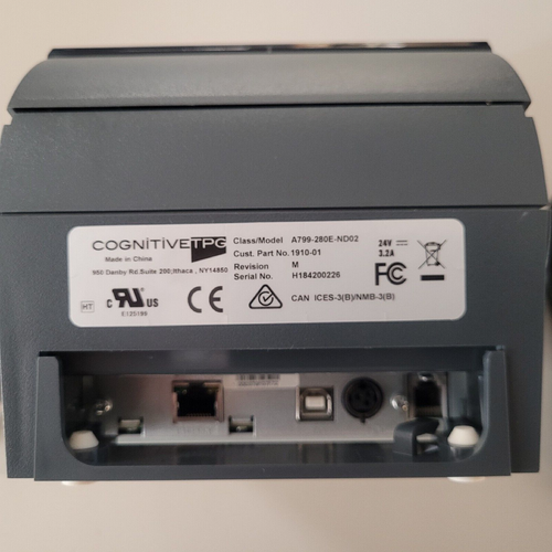NEW Cognitive TPG A799 A799-280E-ND02 Thermal Receipt Printer Ethernet ...