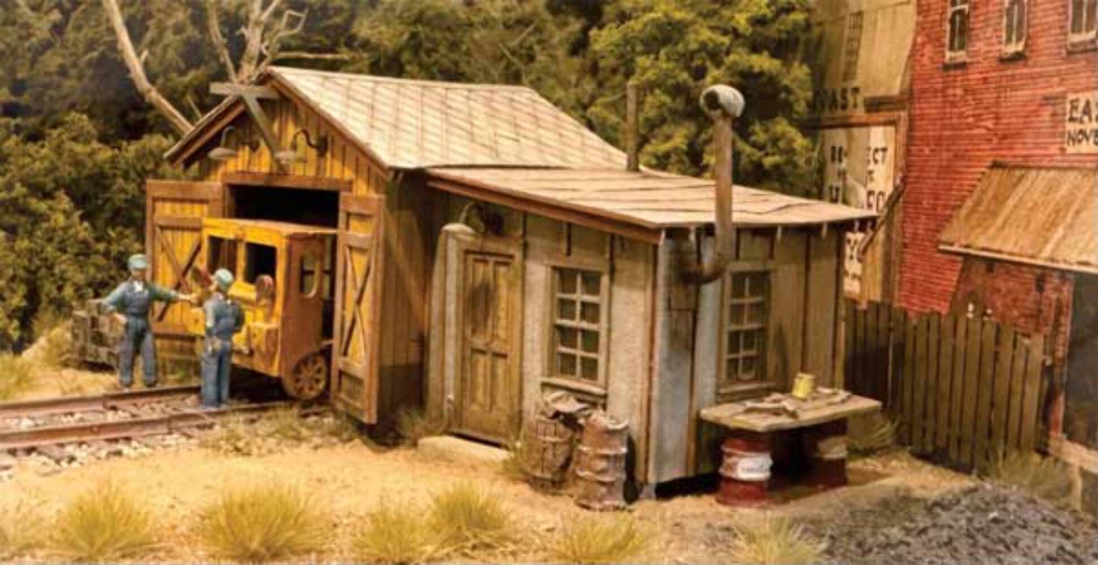 Bar Mills Scale Model Works 362 HO Scale Handcar Shed At Cranberry Yard ...